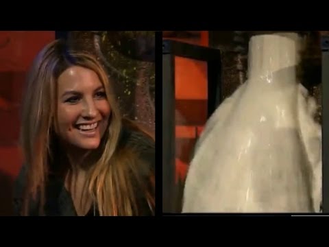 Mandy gets gunged on Dutch tv show - YouTube