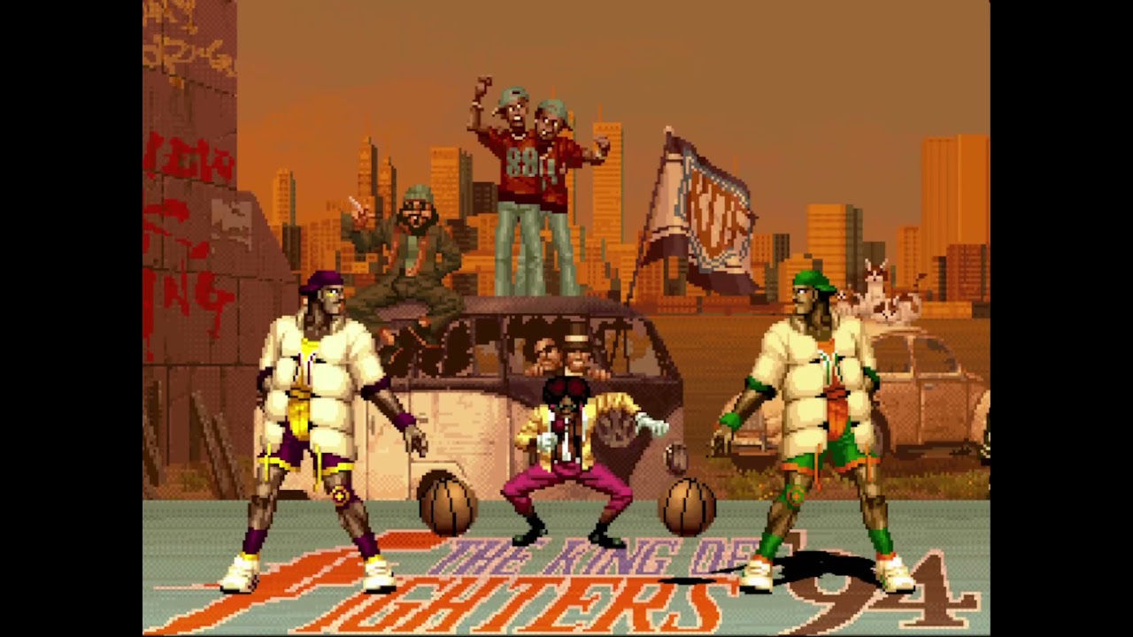 King of Fighters '94 - Lucky Glauber (Intro & Win Pose) - YouTube