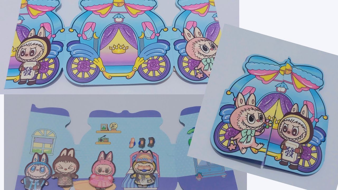 sticker book | paperdiy | decorate with labubu sticker book #sticker # ...