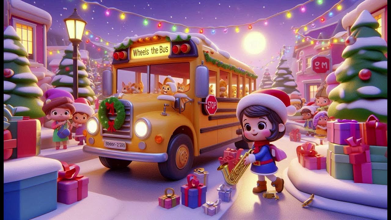 Wheels on the Bus (Christmas Edition) | Nursery Rhymes & Kids Songs ...