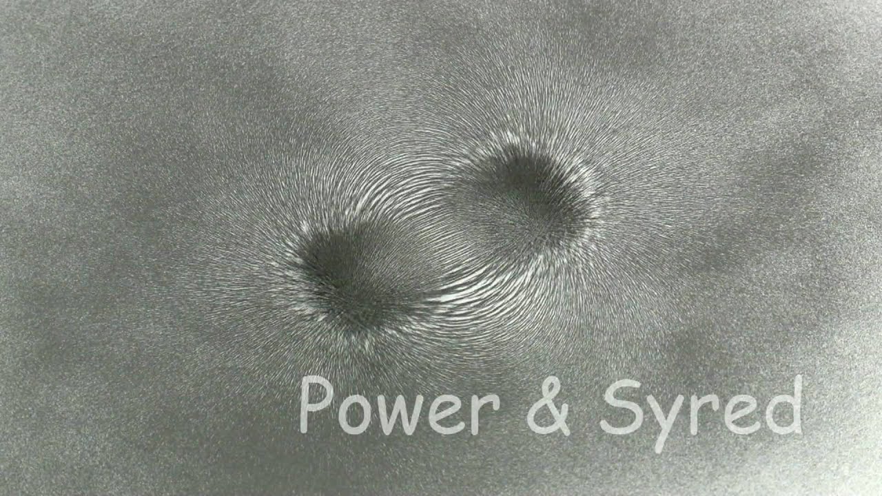 magnet and iron powder - YouTube