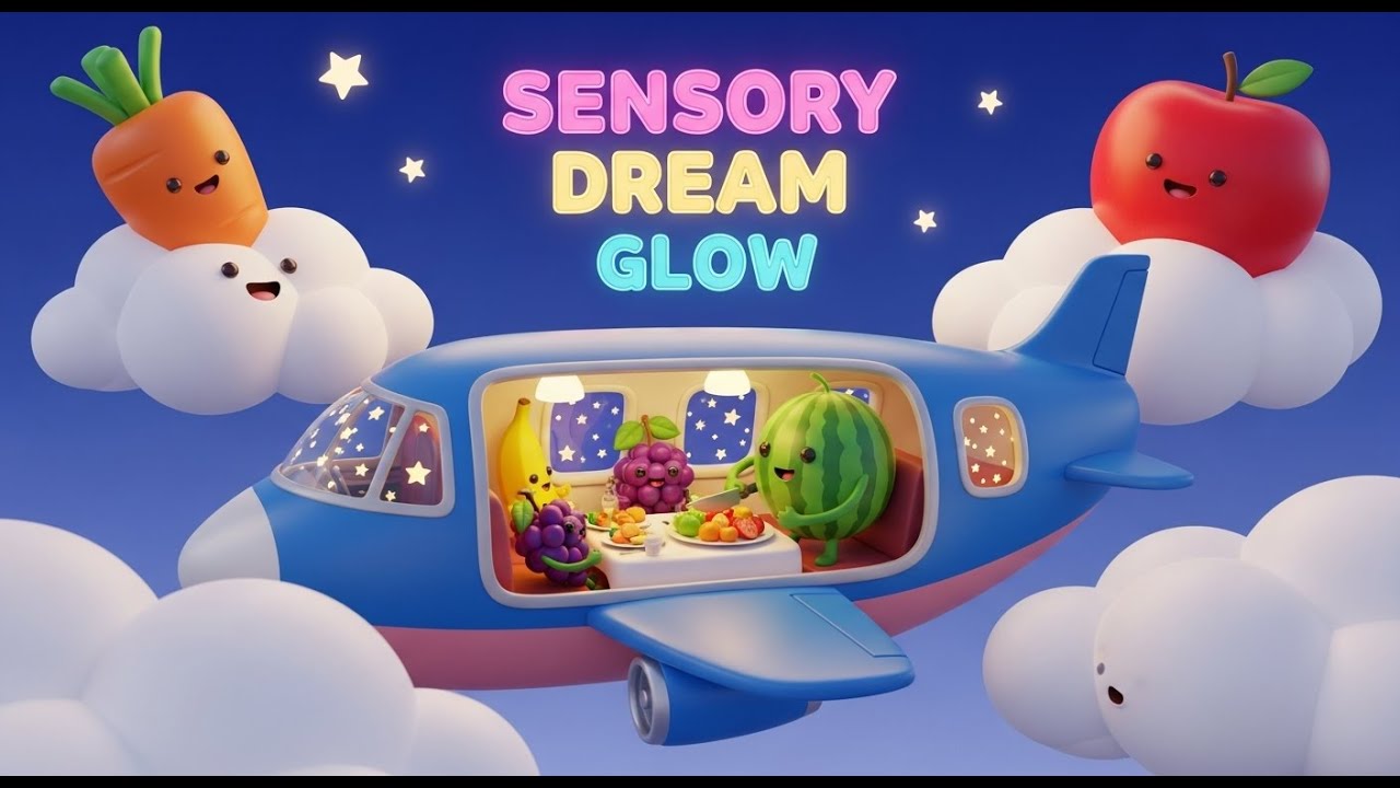 Baby Sensory World 🌈 | Cute Fruit Dancing 🌼 Relax Video 🍓 🐾 Infant ...