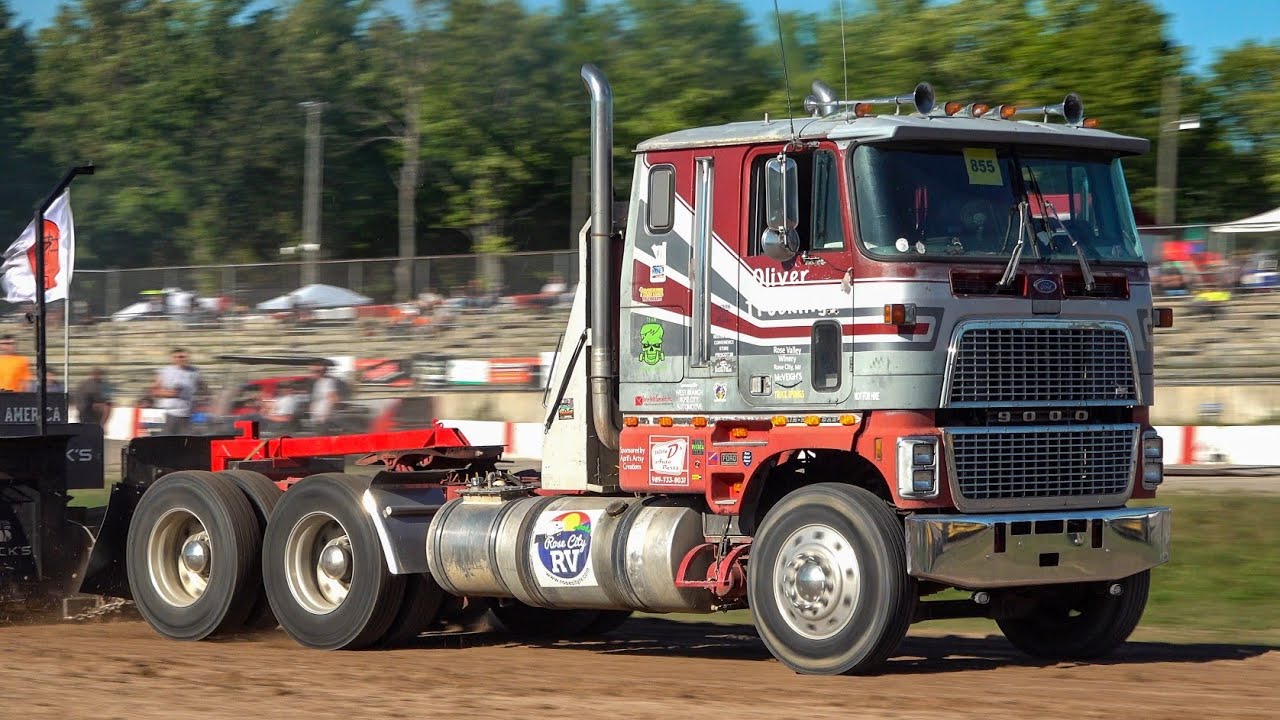 Monsters of The Highway Pound the Clay at the Over The Top Diesel Showdown 2024 Semi Pulling ...