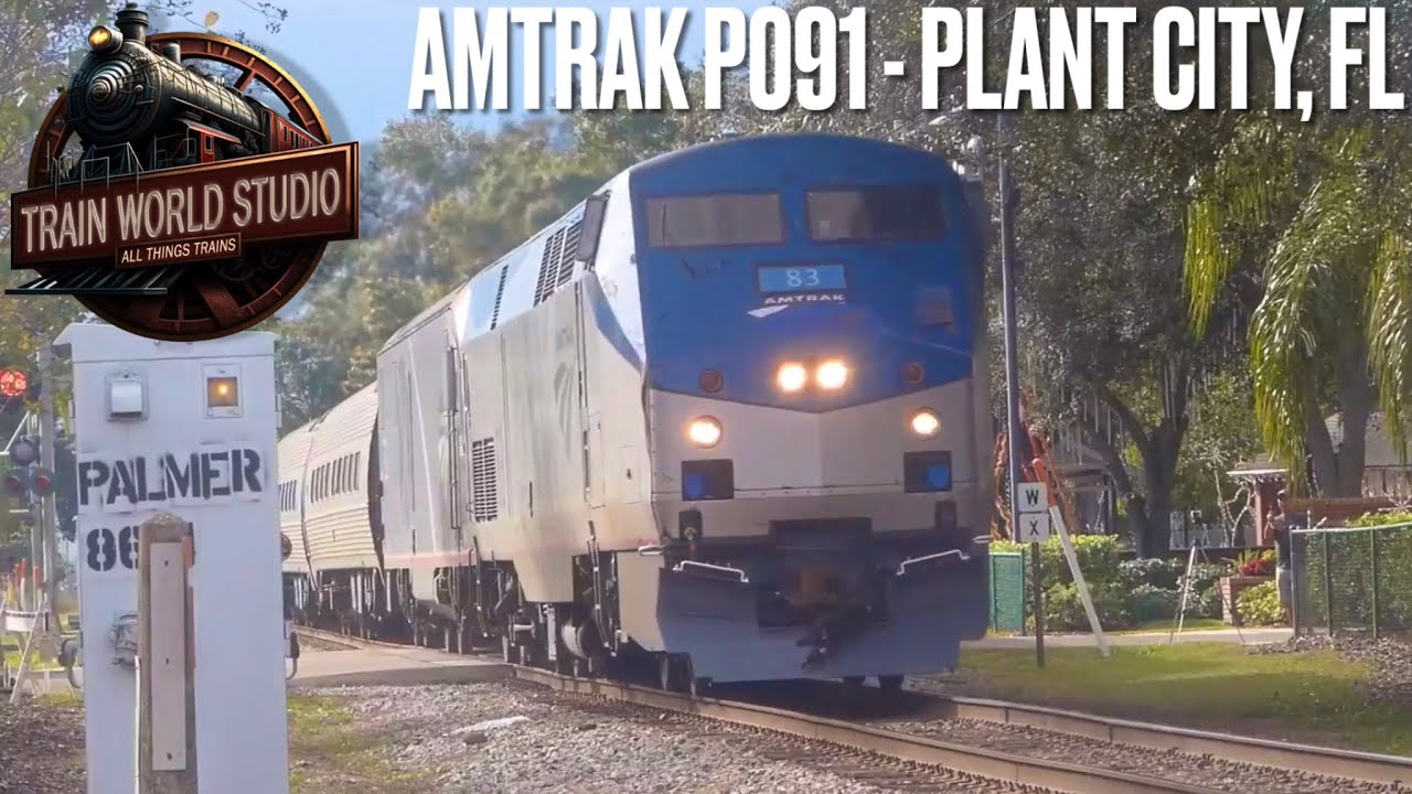 Amtrak P091 at Plant City, FL (feat. ALC42) - YouTube