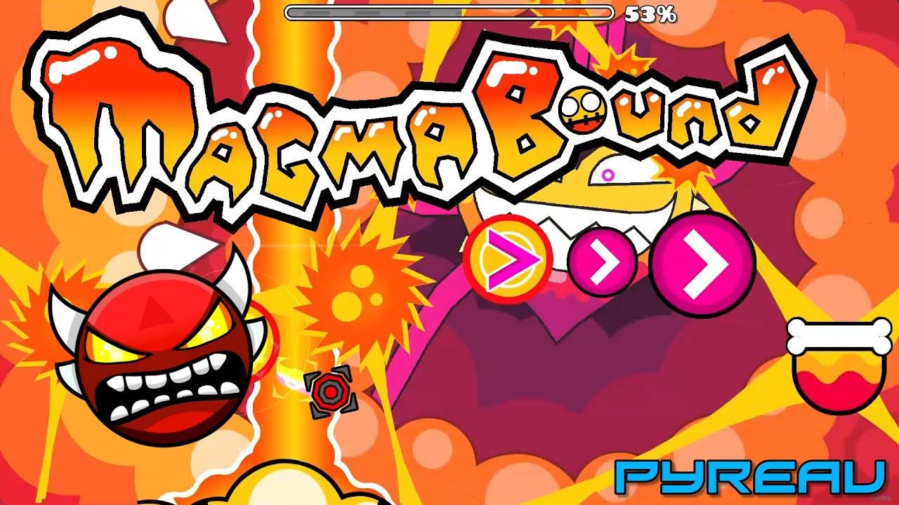 Magma Bound (all coins) | Geometry Dash [EPIC insane demon] - YouTube