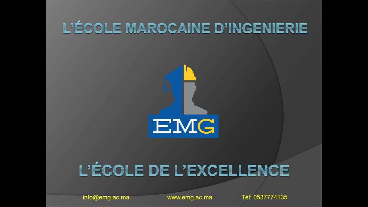 Ecole Marocaine d'inGénierie - EMG Rabat - YouTube