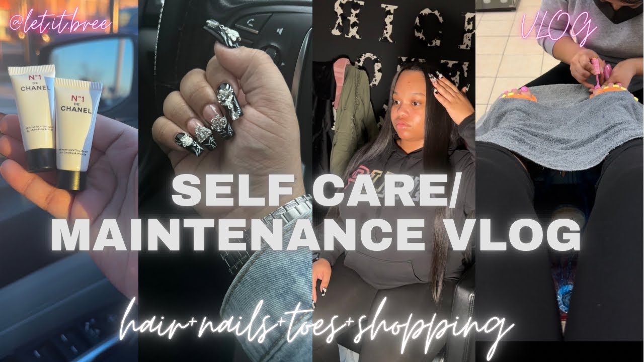 (Vlog 90) Maintenance Vlog♡: Hair, Nails, Shopping, Self Care, & More ...