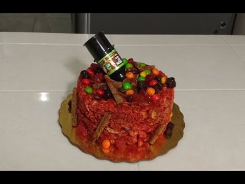 Pastel Picoso con Papas, Chetos, Chamoy - YouTube