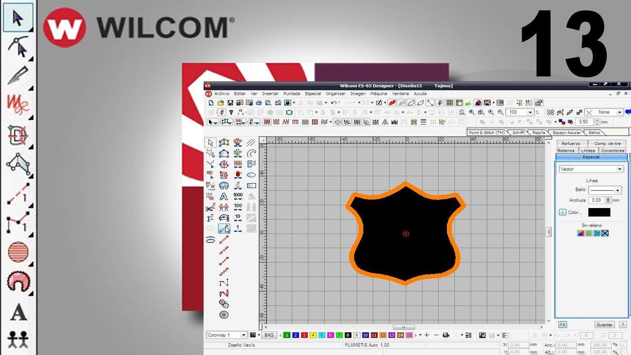 13 Curso Wilcom completo Como trazar - YouTube