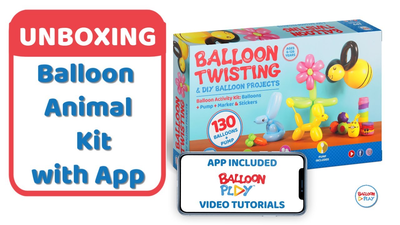 Unboxing Deluxe Balloon Animal kit with App | The perfect Gift idea ...
