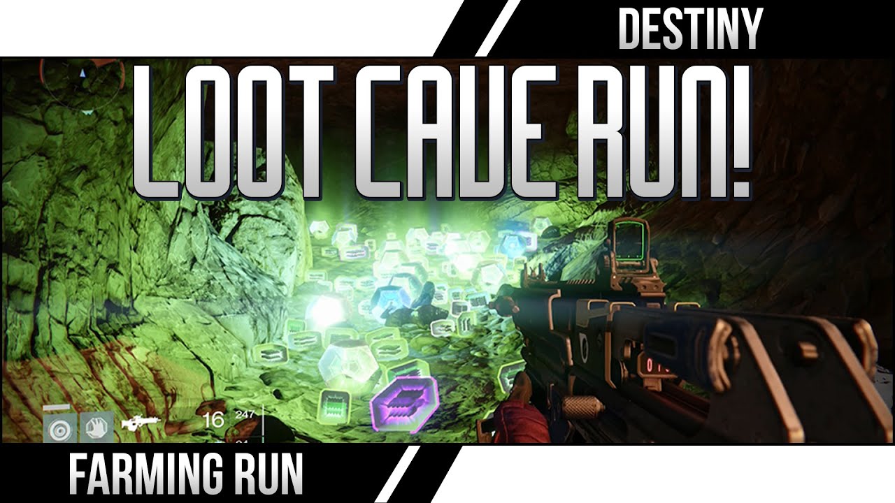 DESTINY LOOT CAVE! Destiny Legendary Engram Farming Run Fast Earth ...