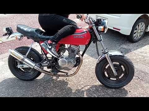 ホンダ HONDA エイプ50 Ape50 (CB750 K2カラー)フレークサンライズオレンジ - YouTube
