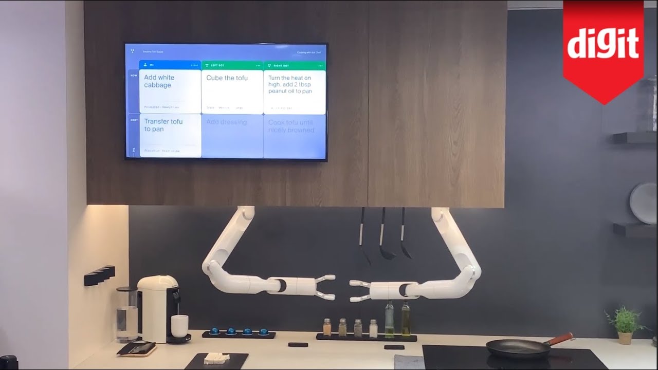 Here's A Robot Sous-Chef to Help You Cook : Samsung Bot Chef Demo From ...