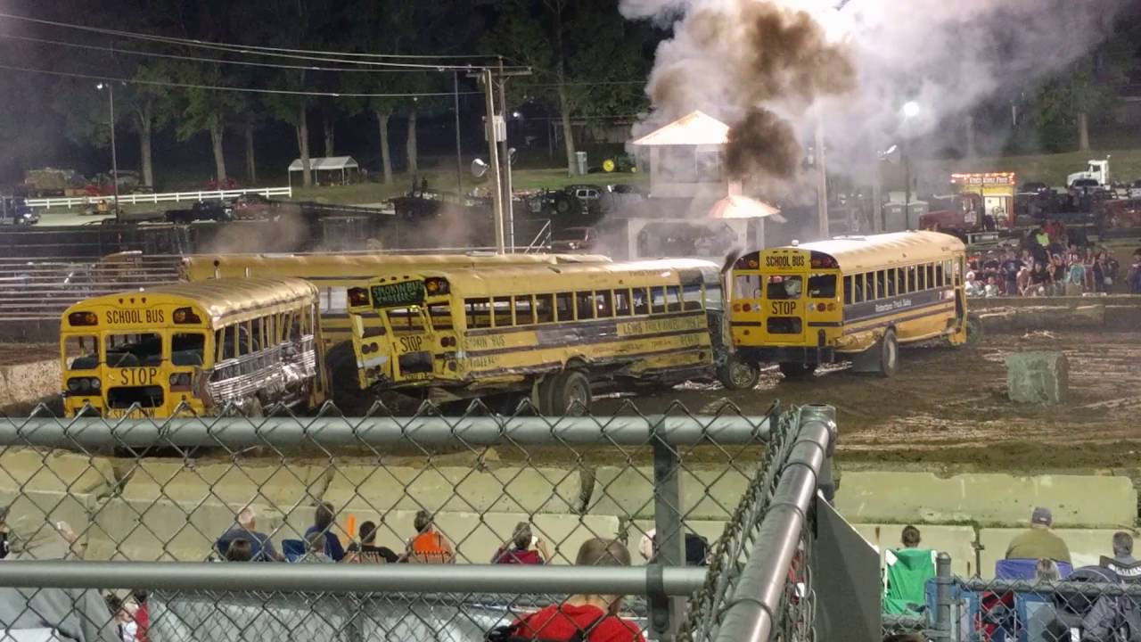Knox County Fair - School Bus Explosion - YouTube