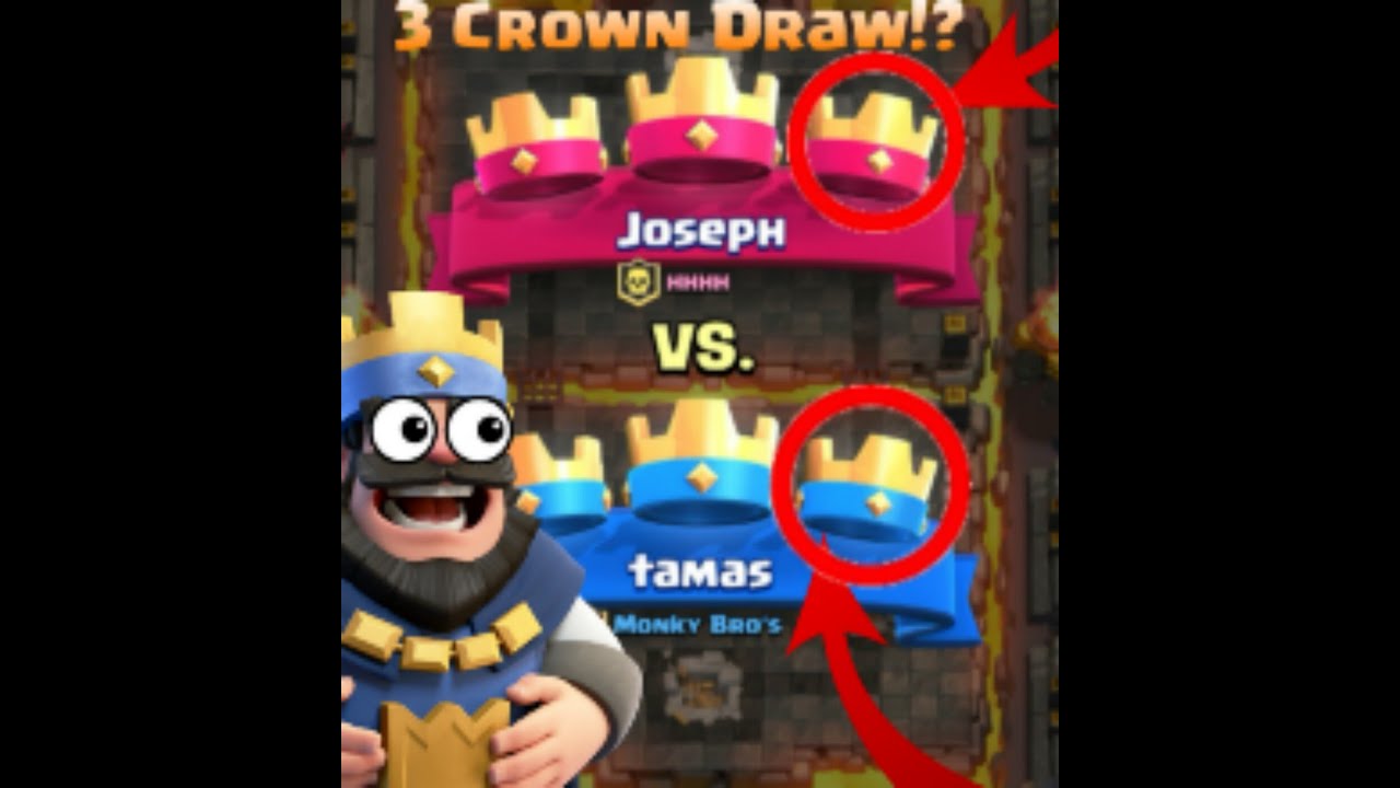 3 CROWN DRAW!? -CLASH ROYALE - YouTube