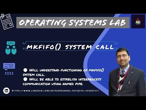Lab Exp08:: Interprocess communication using named pipe || mkfifo() system call. - YouTube