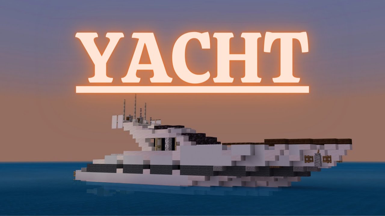 Minecraft: How to build a Yacht in Minecraft | Minecraft Yacht Tutorial ...