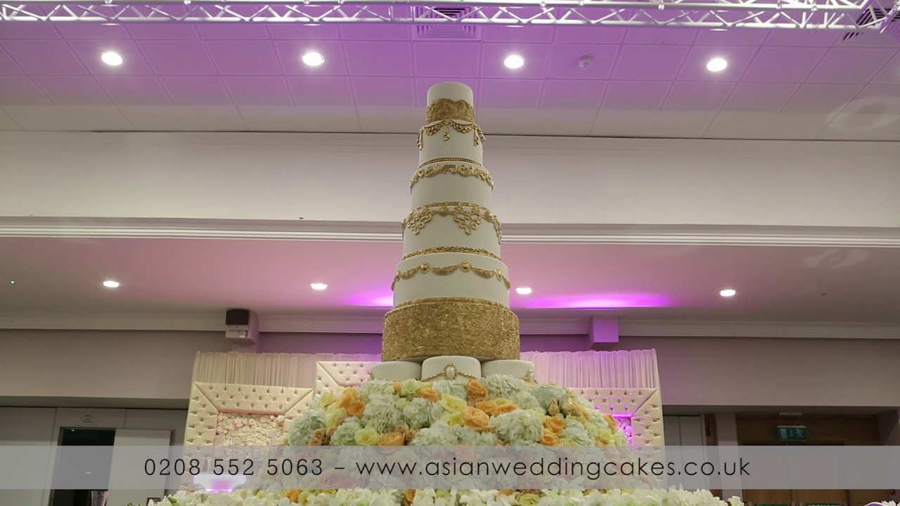 Asian wedding cakes - Ilford, Wembley and Angel - YouTube