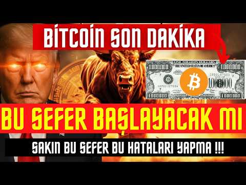 BİTCOİN ANALİZ BU SEFER BAŞLAYACAK MI SAKIN BU HATALARI YAPMA #BITCOIN #ALTCOIN
