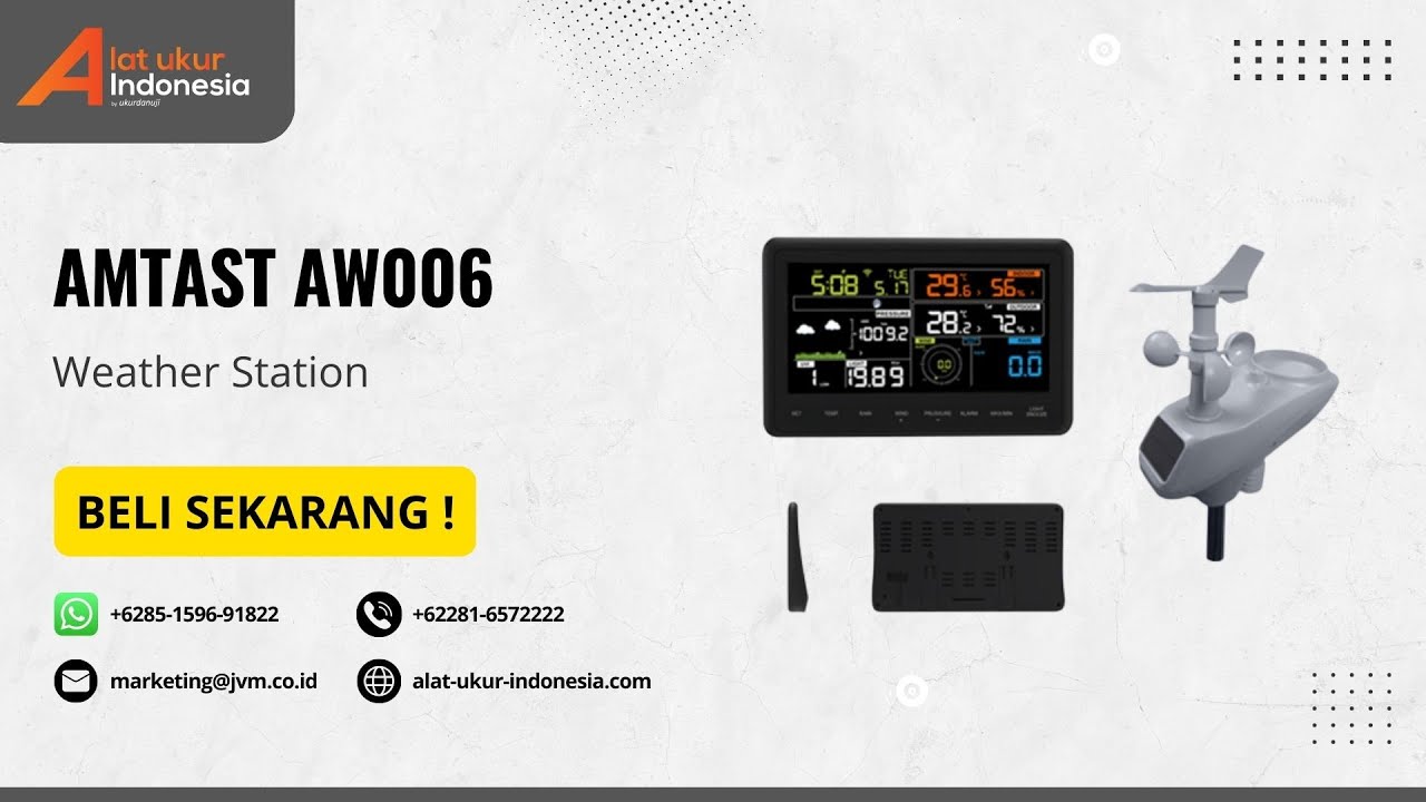 🌦️JUAL!! Weather Station AMTAST AW006 | WA 085-1596-91822 - YouTube