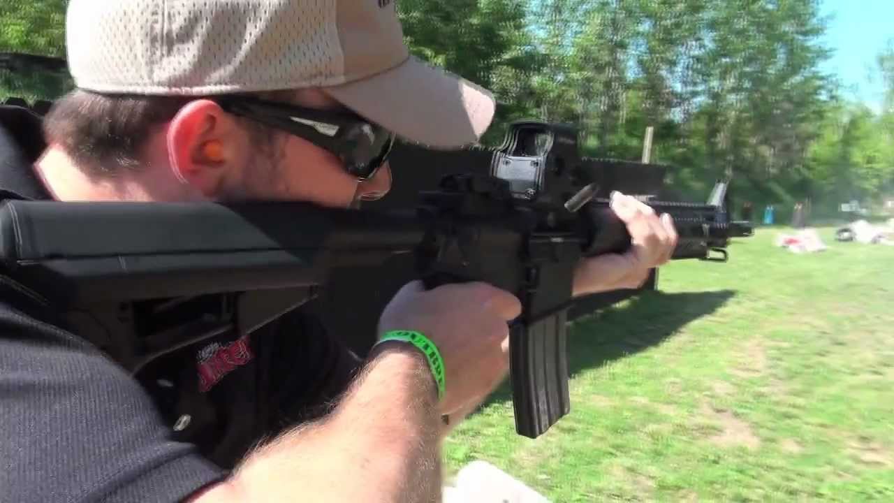 At the Range: DPMS Tac 2 Carbine - YouTube
