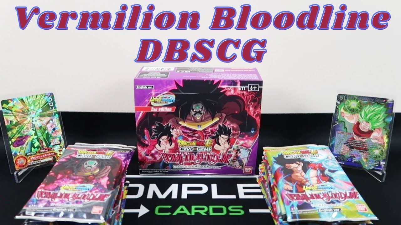 Dragon Ball Super Vermillion Bloodline 2nd Edition Booster Box Opening ...