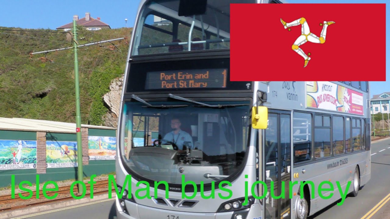Isle of Man Airport to Fairy Bridge aboard Bus # 1 on Bus Vannin - YouTube