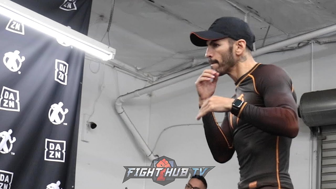 JORGE LINARES’ FULL BOXING MEDIA WORKOUT FOR CARLOS MORALES FIGHT - YouTube
