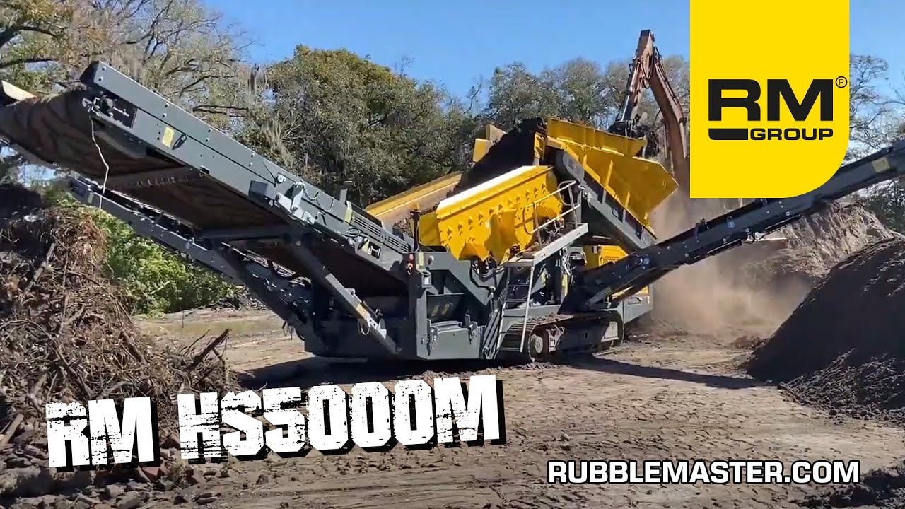 RM HS5000M | Clean end product with a RUBBLE MASTER screen - YouTube