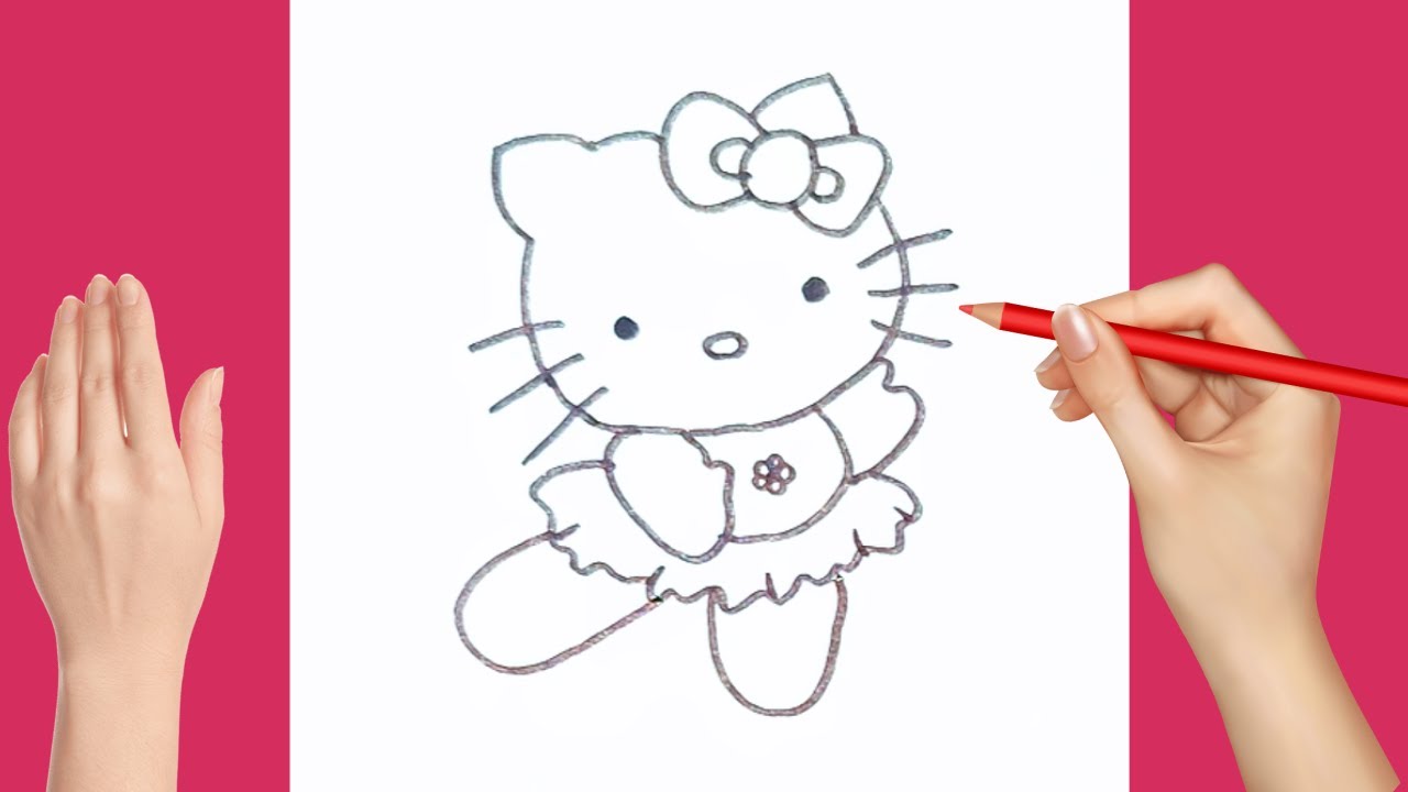 How To Draw Kitty | Fun Cartoon Drawing & Coloring for Kids!🐾 - YouTube