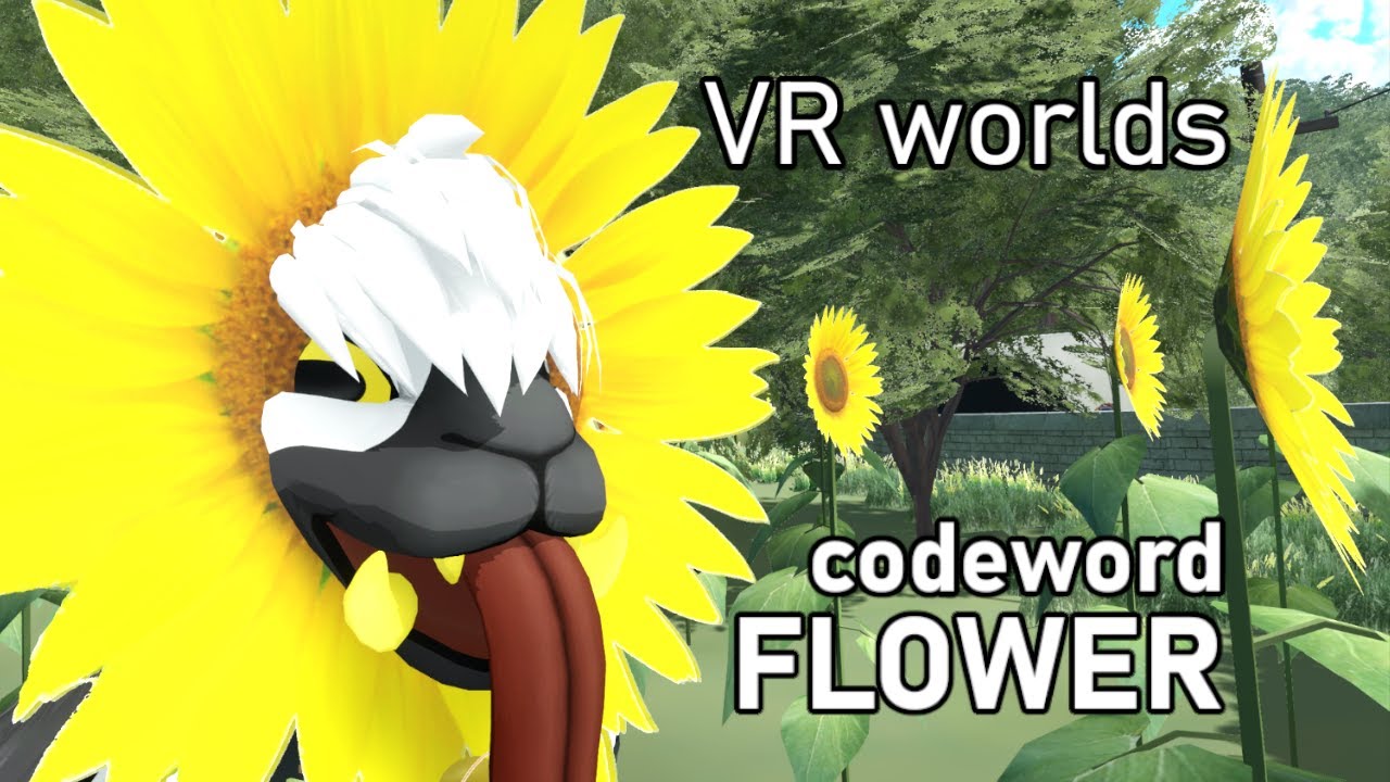 VRchat Flower World Tour - Codeword VR exploration! - YouTube