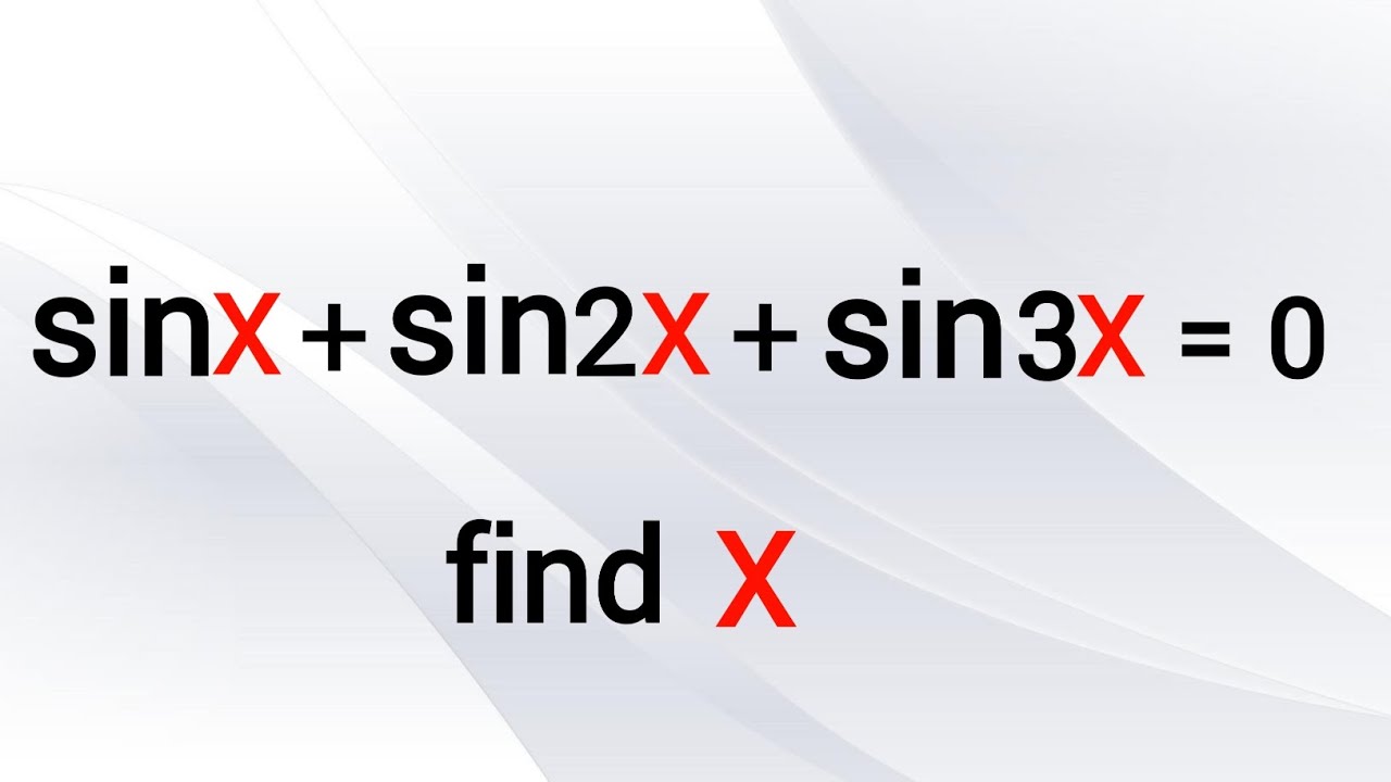 Sin X Sin 2X Sin 3X 0 X YouTube