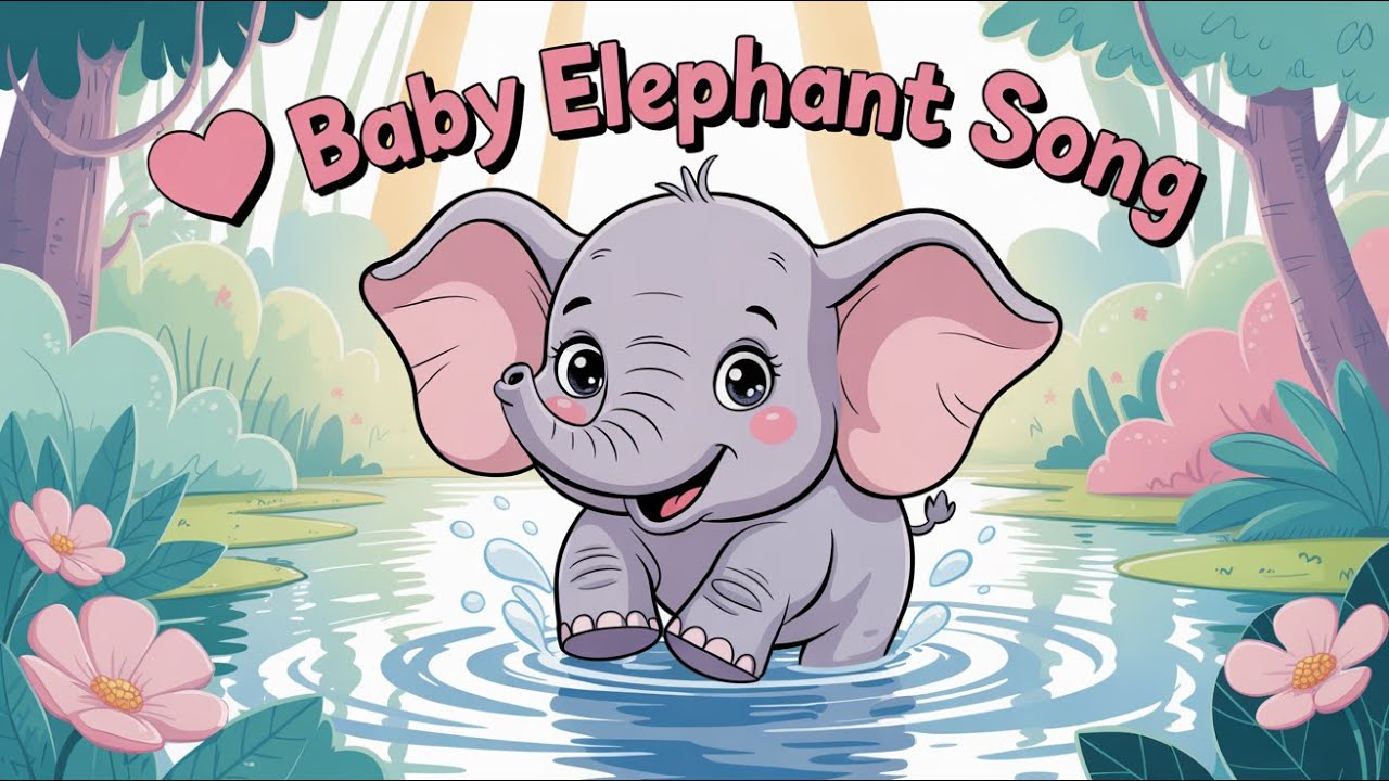 🐘 Cheerful Baby Elephant Song – Stomp, Splash & Smile! | Animal Songs ...
