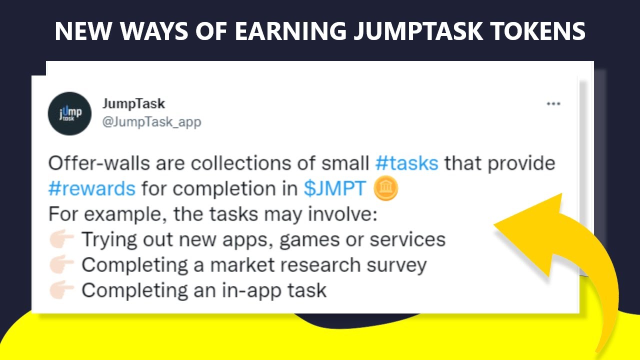 How to earn JumpTask Tokens -Offer-walls Tasks (New Apps, Games or ...