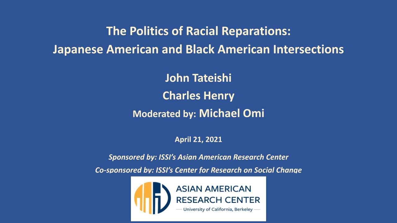 The Politics of Racial Reparations: Japanese American and Black ...