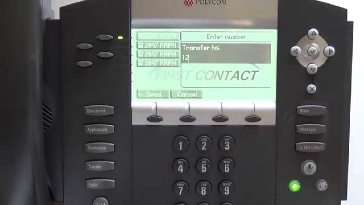 FIRST CONTACT COMMUNICATIONS POLYCOM 550 IP PHONE - YouTube