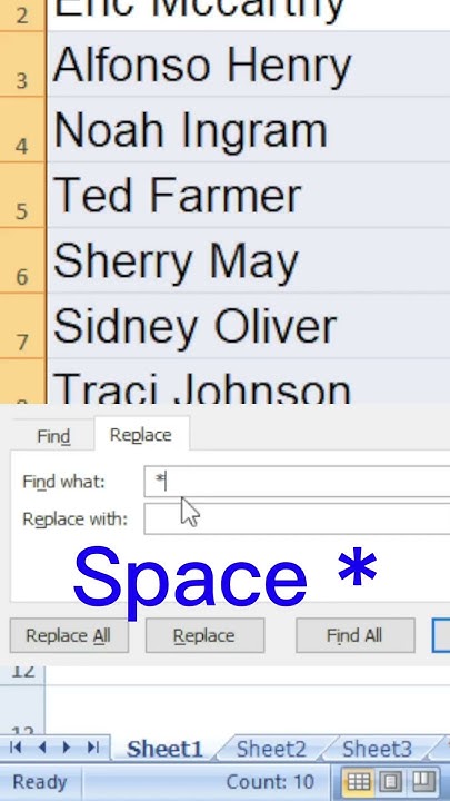 Excel Ctrl + H Button Tips and Tricks - YouTube