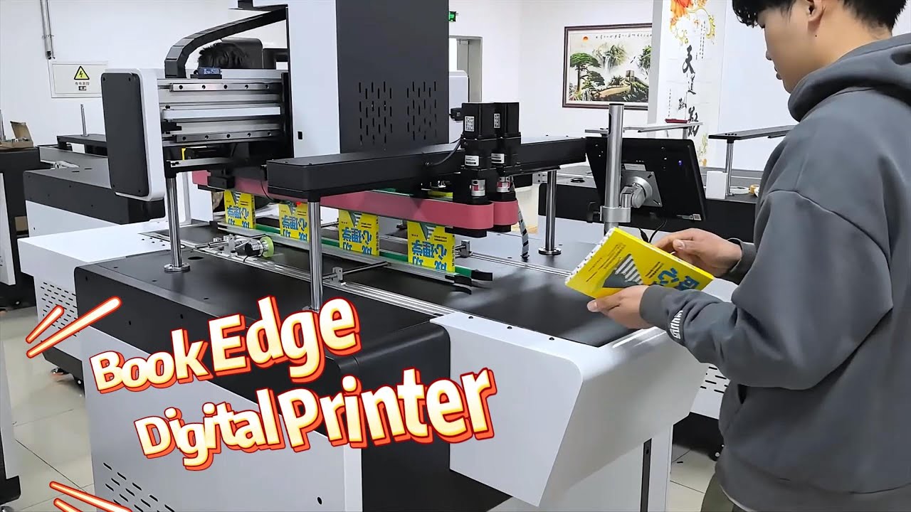 Book Edge Digital Printer, foredge book edge print - YouTube