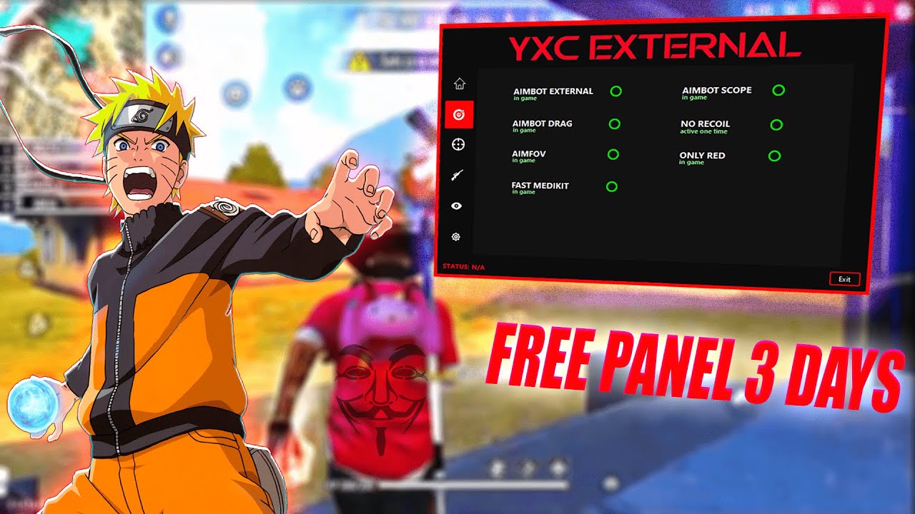 Free Fire ob47 Free Panel for PC💻aimbot ,sniper🎯speed hack,main id use ...