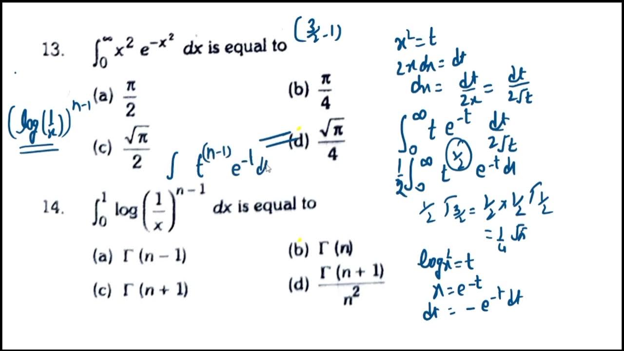 INTEGRAL CALCULUS|BETA GAMA FUNCTIONS |B.SC MATHEMATICS ...