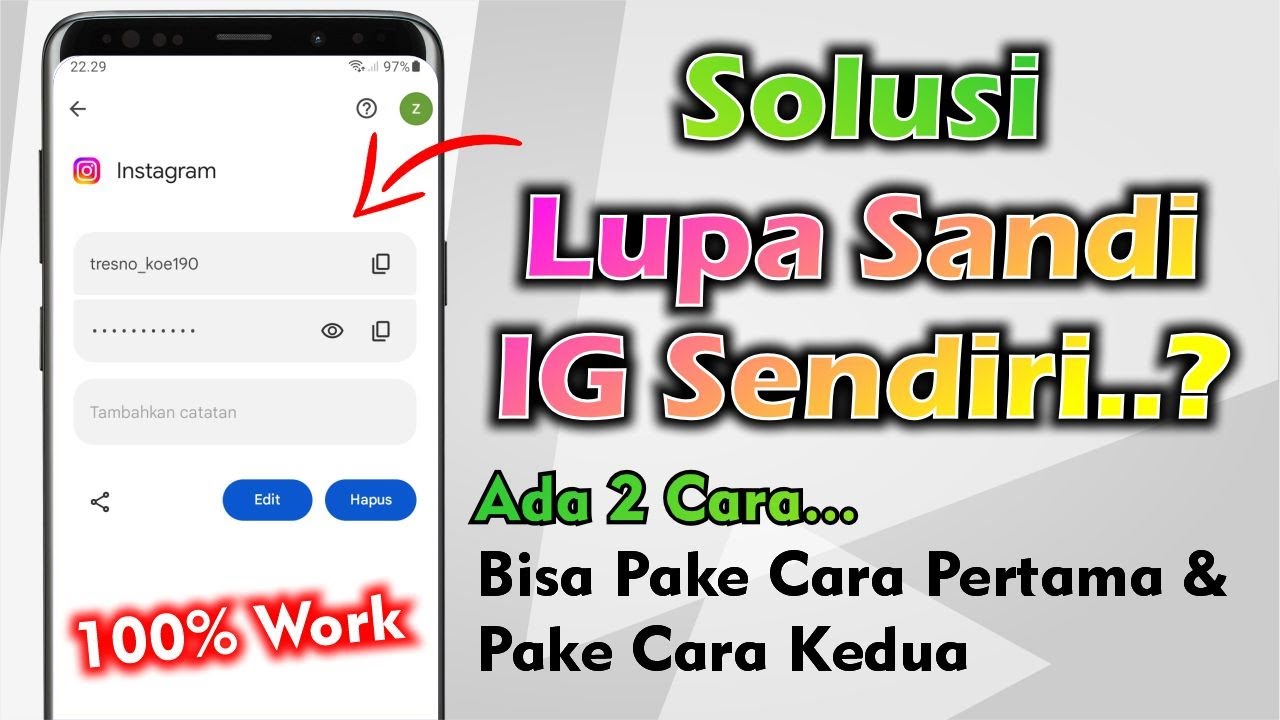 Cara Melihat Sandi IG Kita Sendiri | Lupa Kata Sandi Instagram - YouTube
