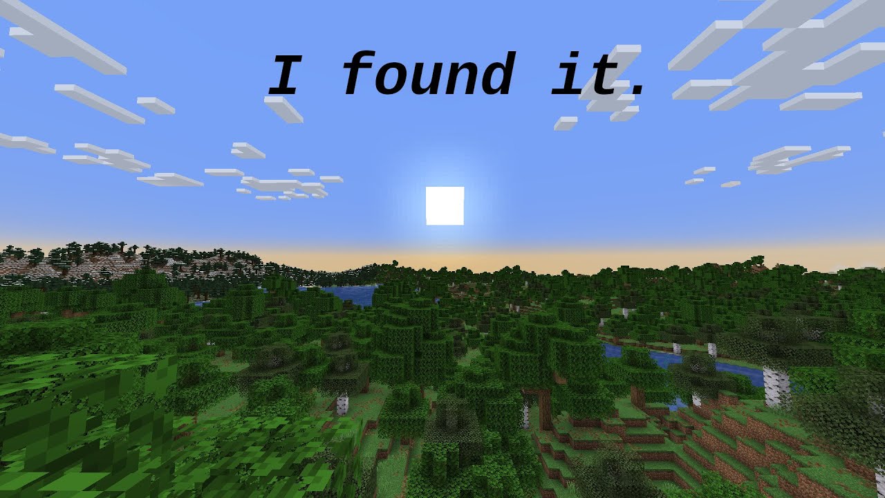 The perfect seed | Minecraft Pt.1 - YouTube