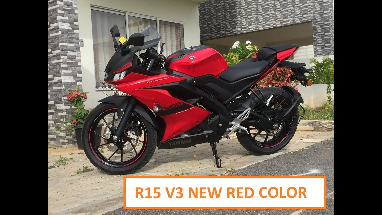Yamaha R15 V3 Metallic Red 2021 Close Look - YouTube