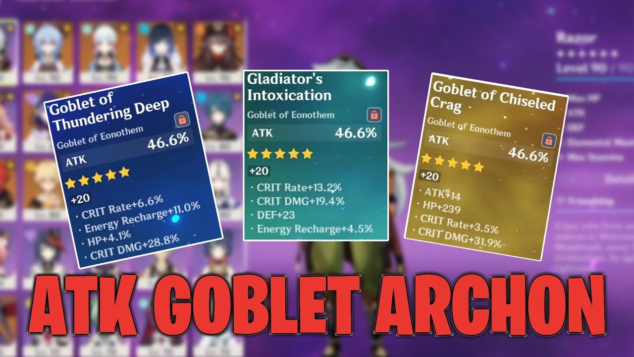 This Account Is The ARCHON Of Attack Goblets... | Genshin Impact - YouTube