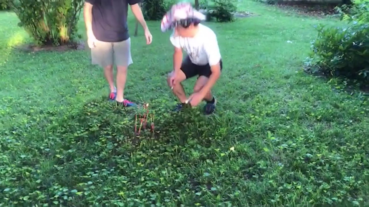 (50 Follower special) 2 dumb idiots stand in fireworks for content ...