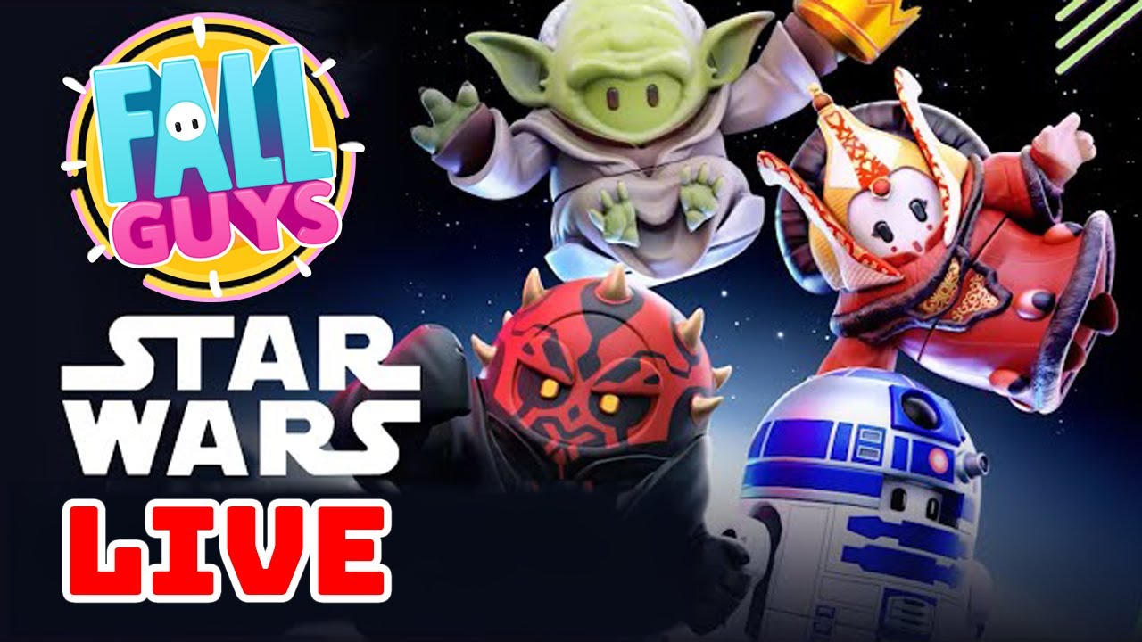 NEW STAR WARS FALL GUYS SKINS COMING GAMING LIVE #fallguys #live # ...