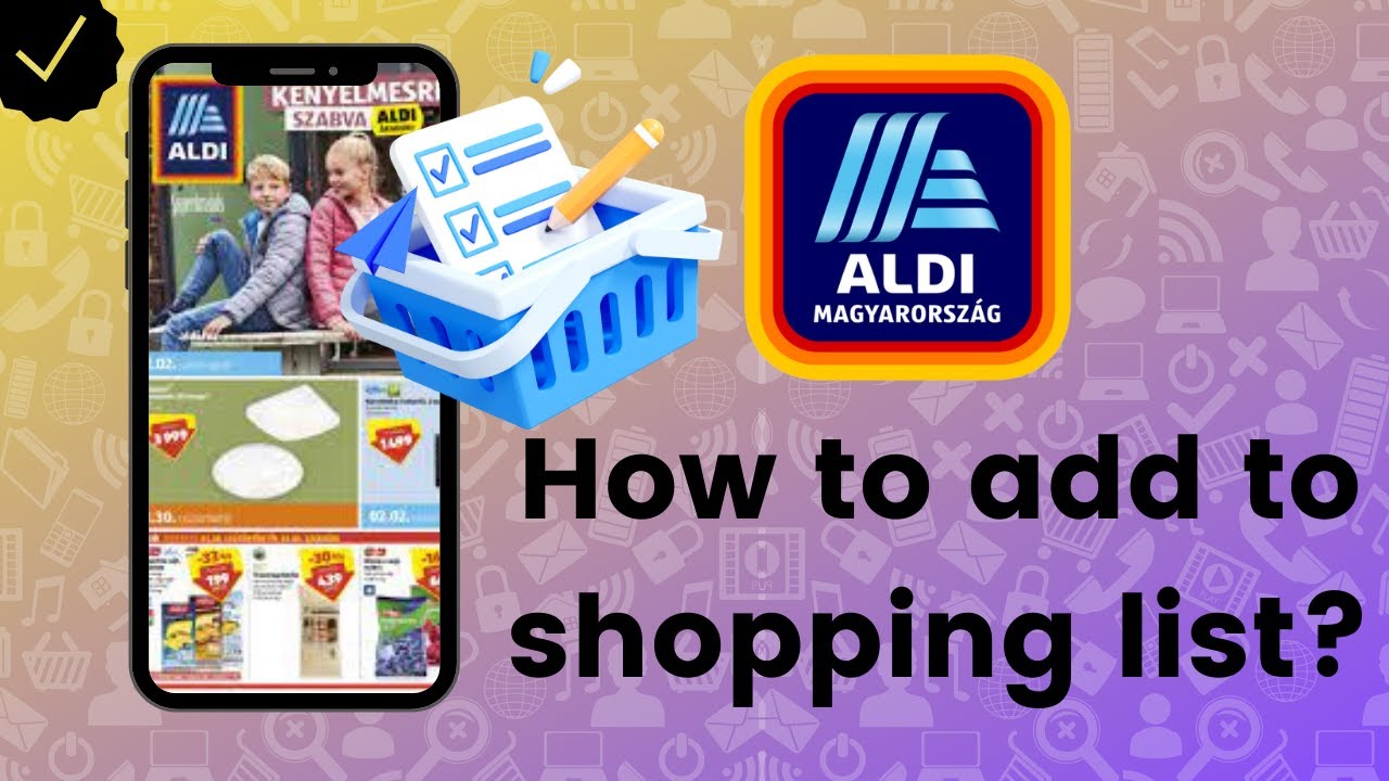 How to add items to shopping list on ALDI? - YouTube