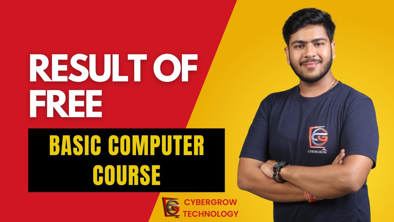 Free Basic Computer Course Result | Cybergrow Technology #codingeducation - YouTube