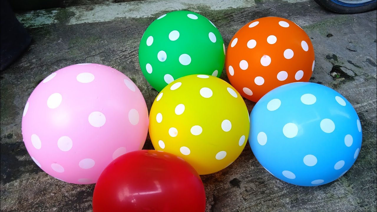 Mencari Balon Warna Warni Karakter, Balon Berisi Mainan, Balon ...