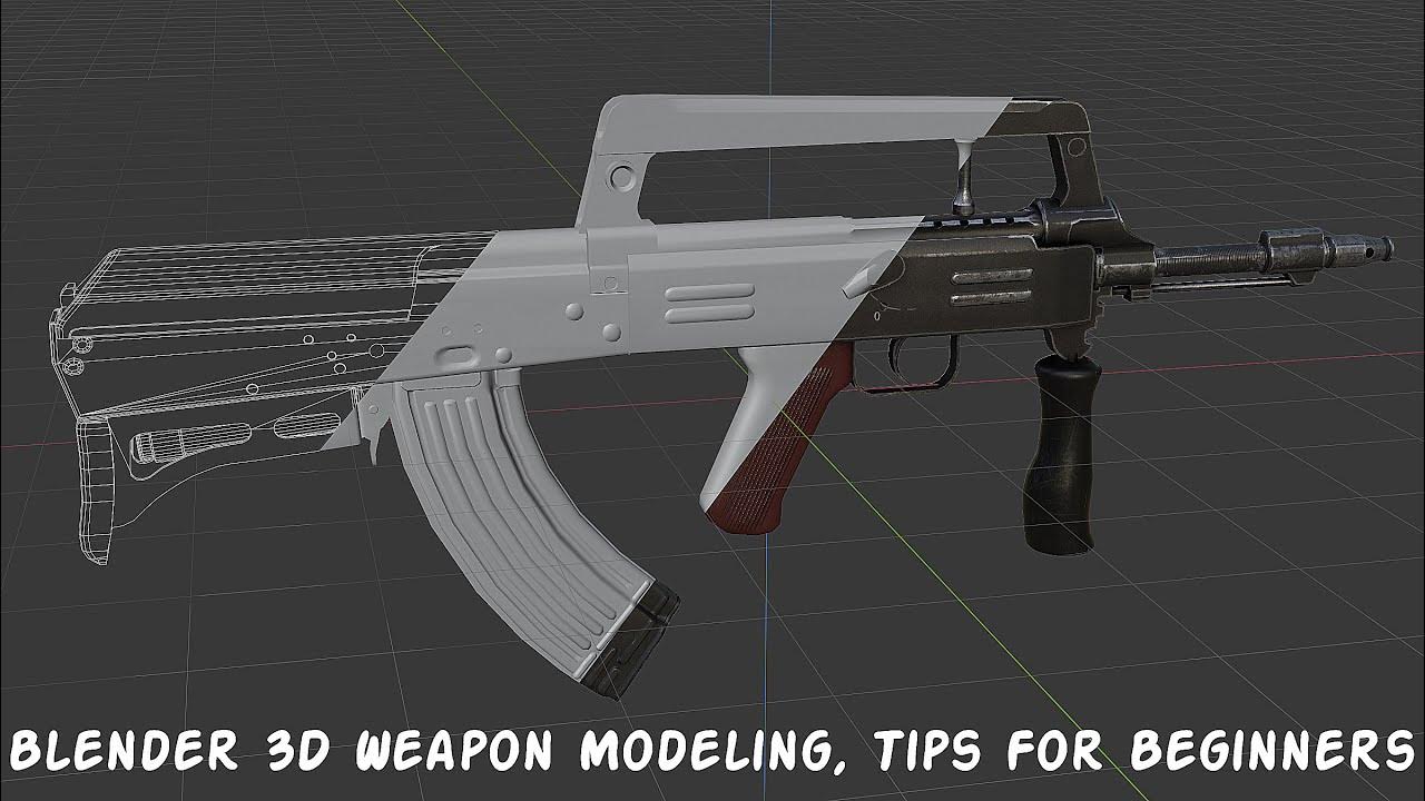 Blender 3D Weapon Modeling[Tips For Beginners] - YouTube